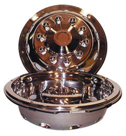 STAINLESS WHEEL COVER SUIT 22.5IN STEER — Hy Way