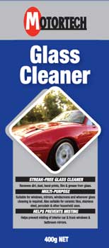 MOTORTECH GLASS CLEANER 400G — Hy Way